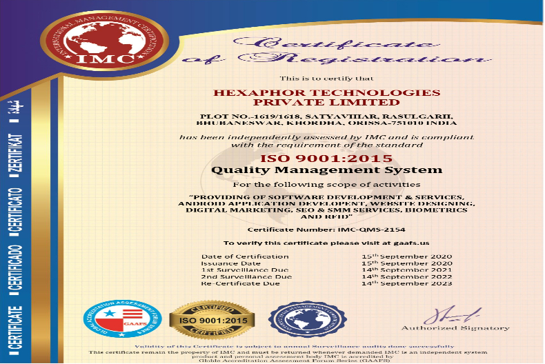 Hexaphor Technologies Private Limited , Odisha - It Services | Tata nexarc